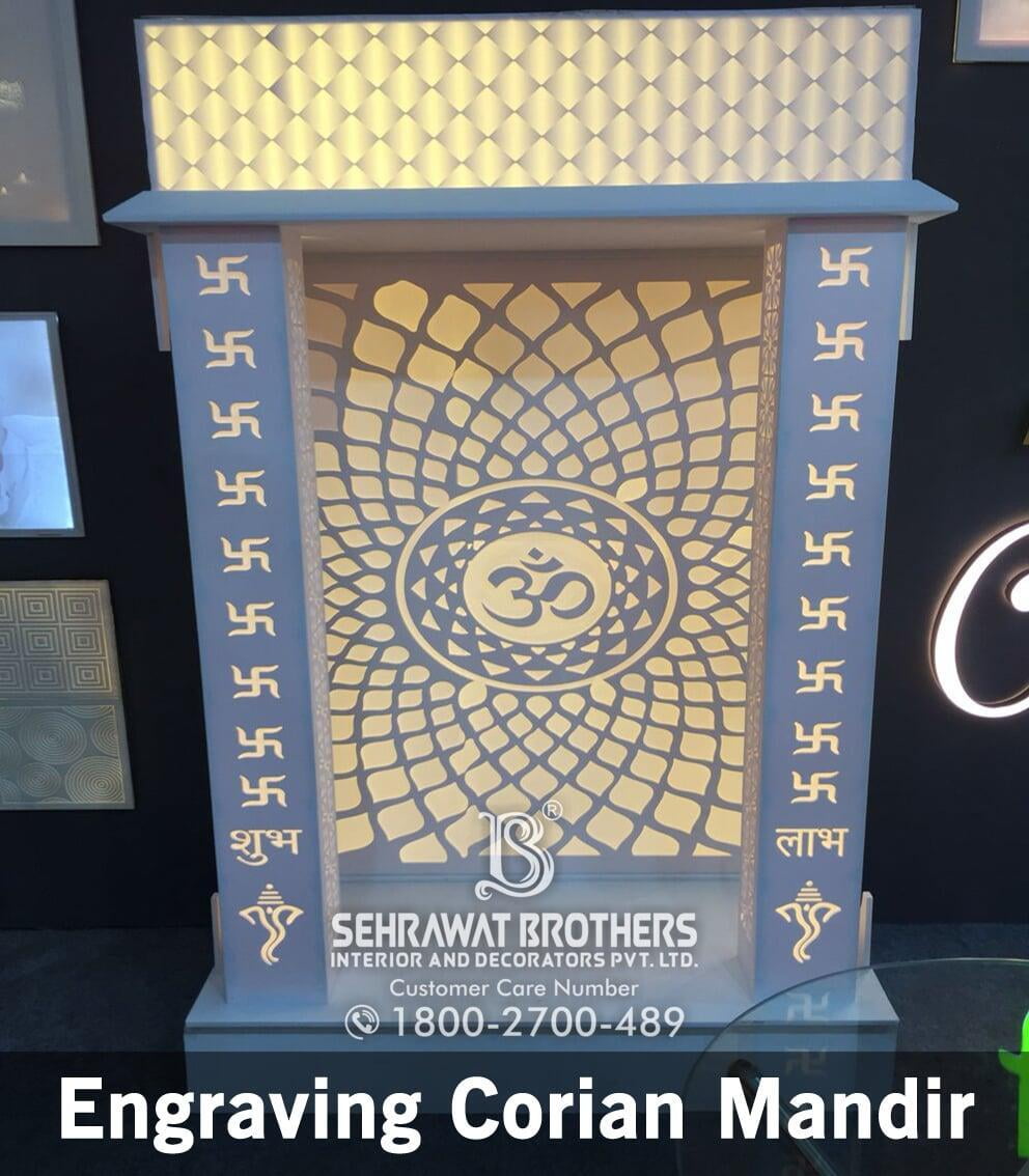 We provide customized pooja mandir & temple for home.