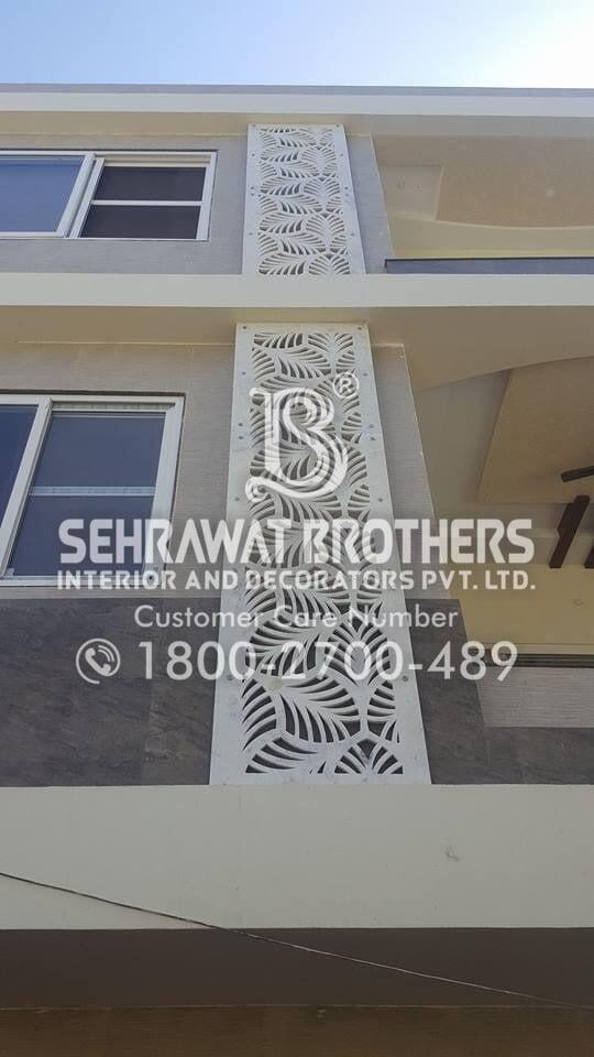 Get Waterproof WPC Frame, Free with Exterior Facade Jali | Thickness ...