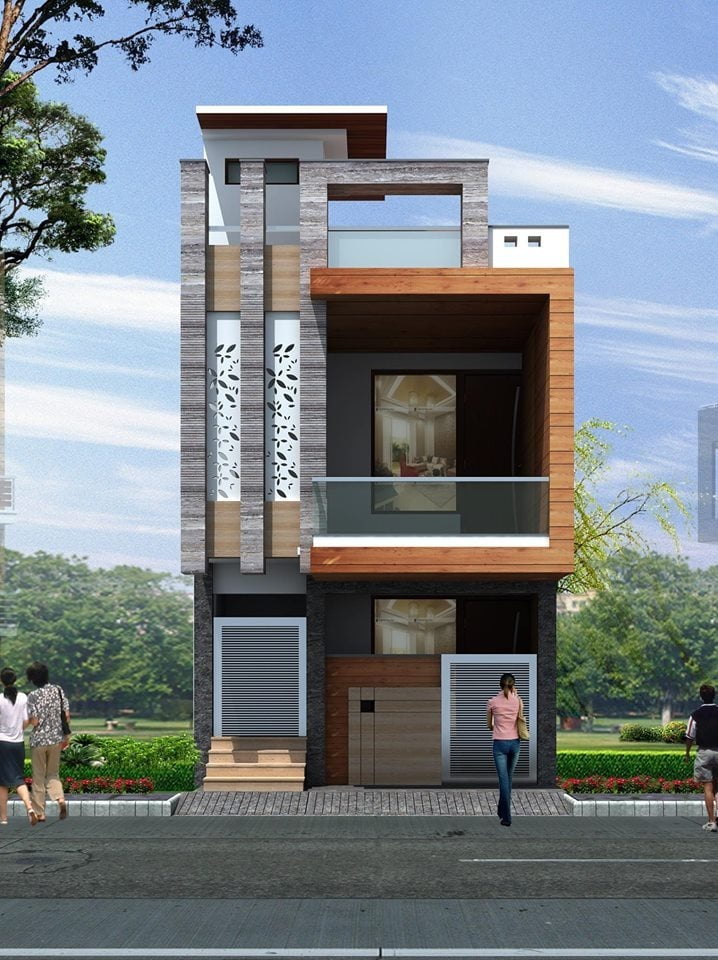 Get Waterproof WPC Frame, Free with Exterior Facade Jali | Thickness ...