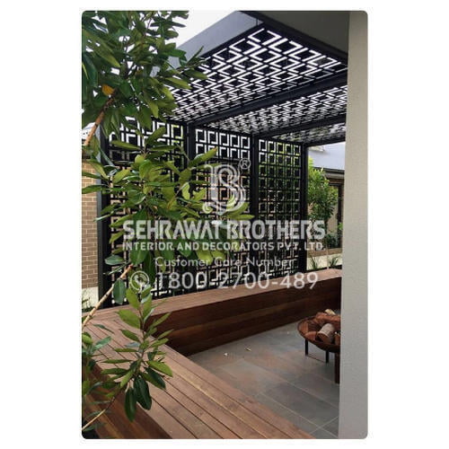 Get Waterproof WPC Frame, Free with Exterior Facade Jali | Thickness ...