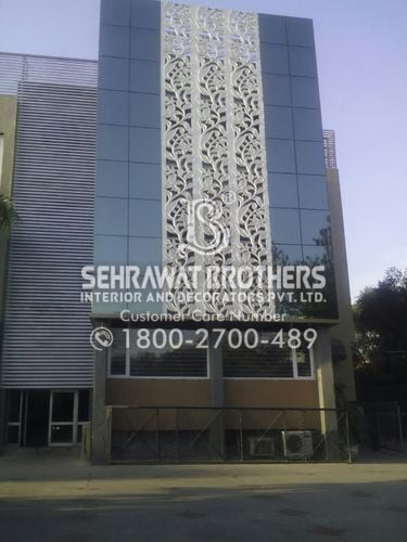 Get Waterproof WPC Frame, Free with Exterior Facade Jali | Thickness ...