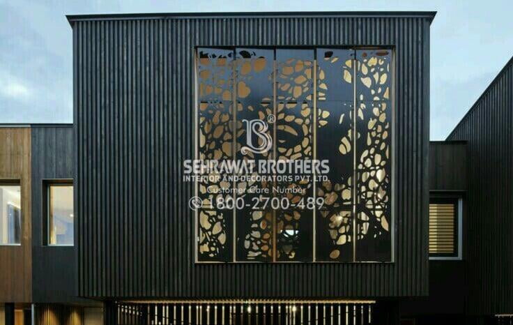 Get Waterproof WPC Frame, Free with Exterior Facade Jali | Thickness ...