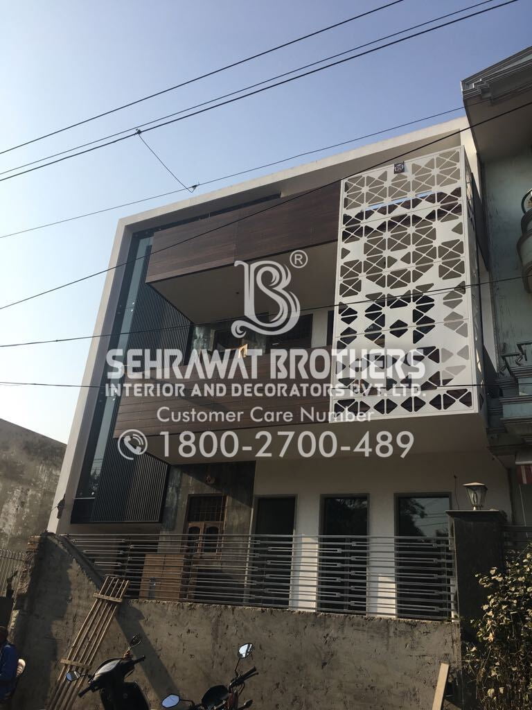 Get Waterproof WPC Frame, Free with Exterior Facade Jali | Thickness ...