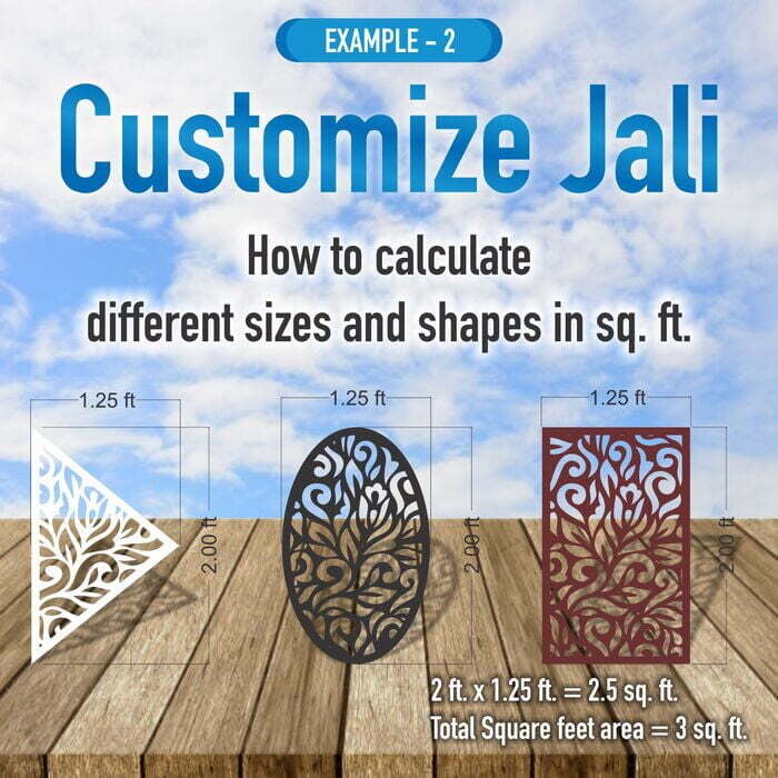 Get customize jali, Pay what you buy.